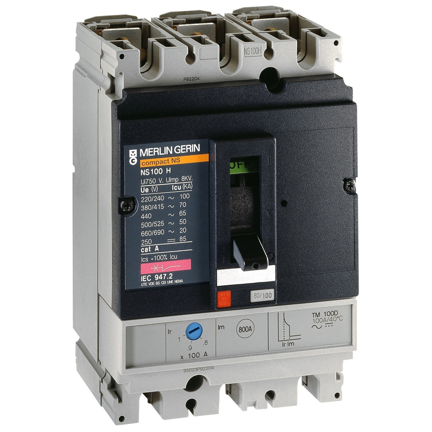 SCHNEIDER ELECTRIC: NS100H TM80D 3P3T