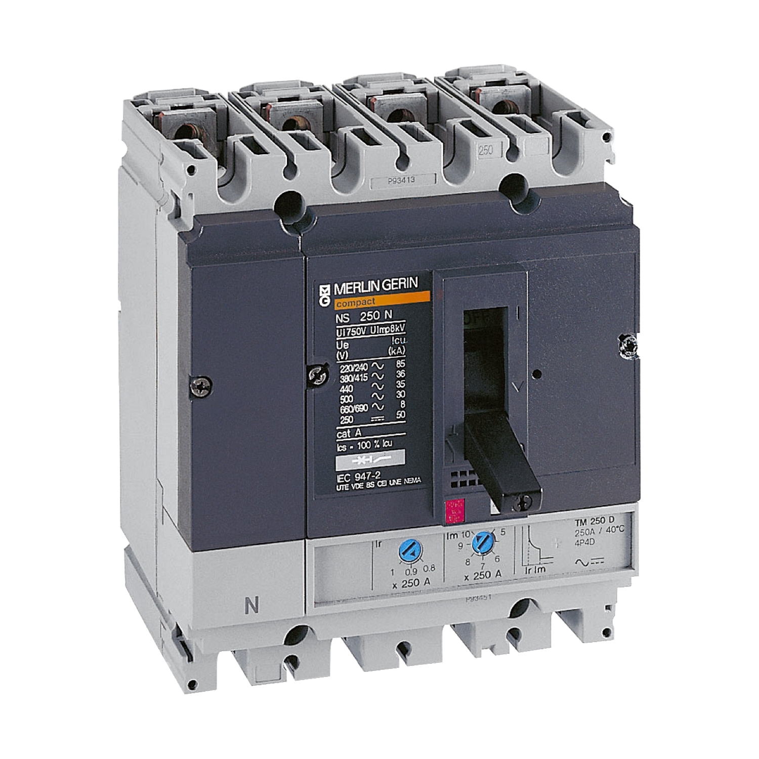 SCHNEIDER ELECTRIC: NS250H TM250D 4P3T