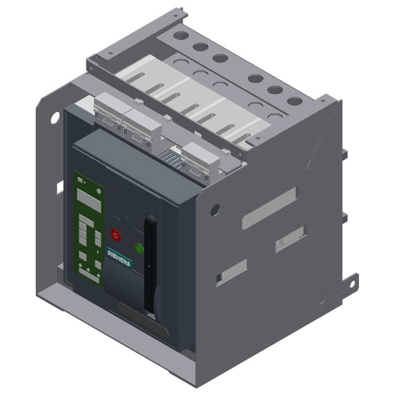 SIEMENS: withdrawable circuit breaker with guide frame