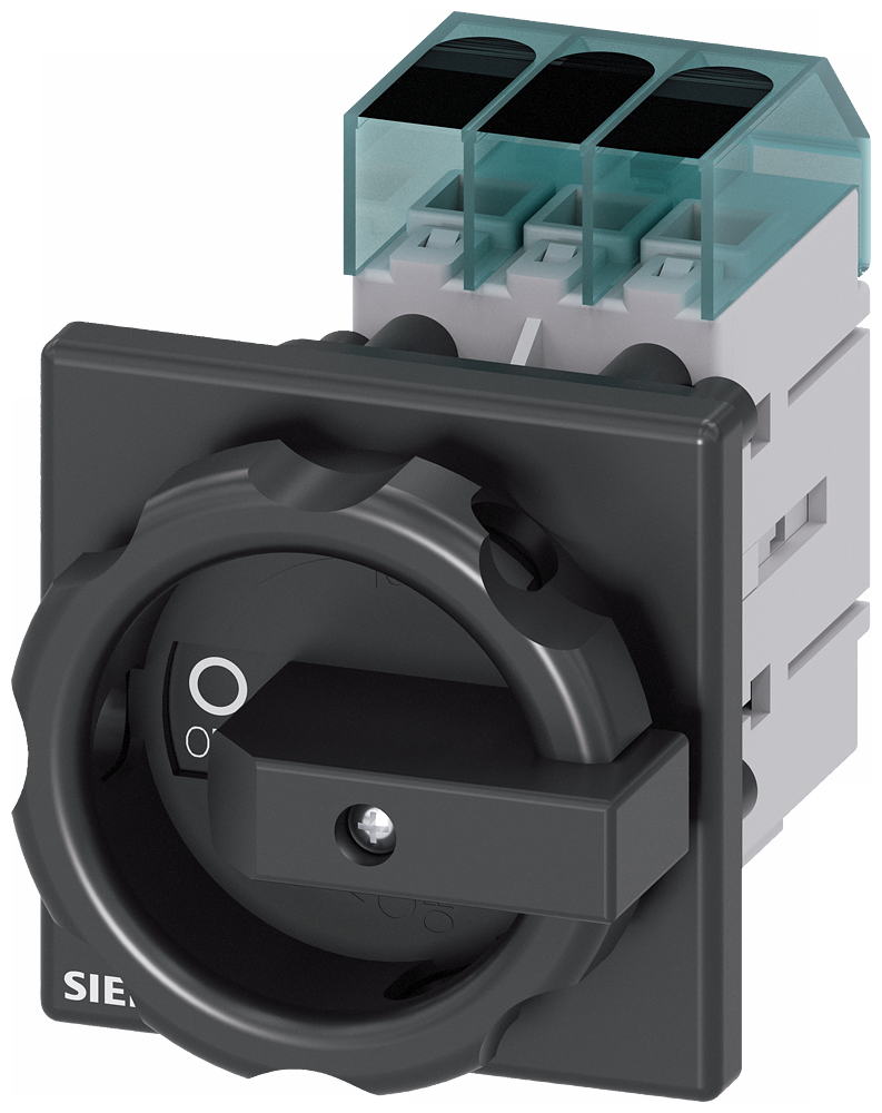 SIEMENS: Load disconnector 3LD3, Iu 25 A Main switch 3-pole