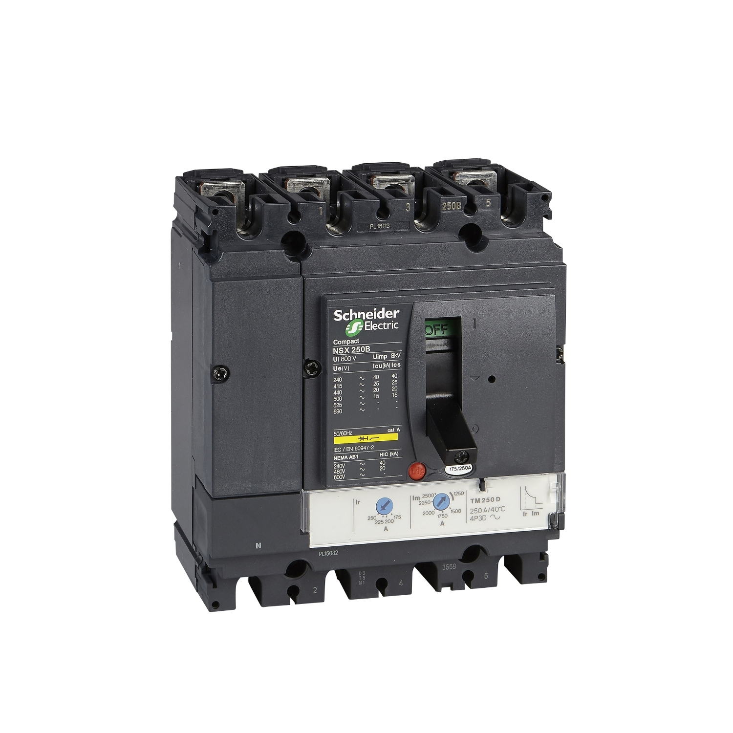 SCHNEIDER ELECTRIC: 4P3D Tm125D Nsx160B