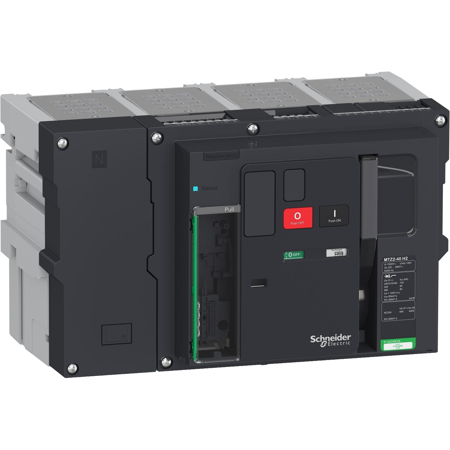 SCHNEIDER ELECTRIC: CIRCUIT BREAKER MTZ2 40 H2 4P DRAWOUT