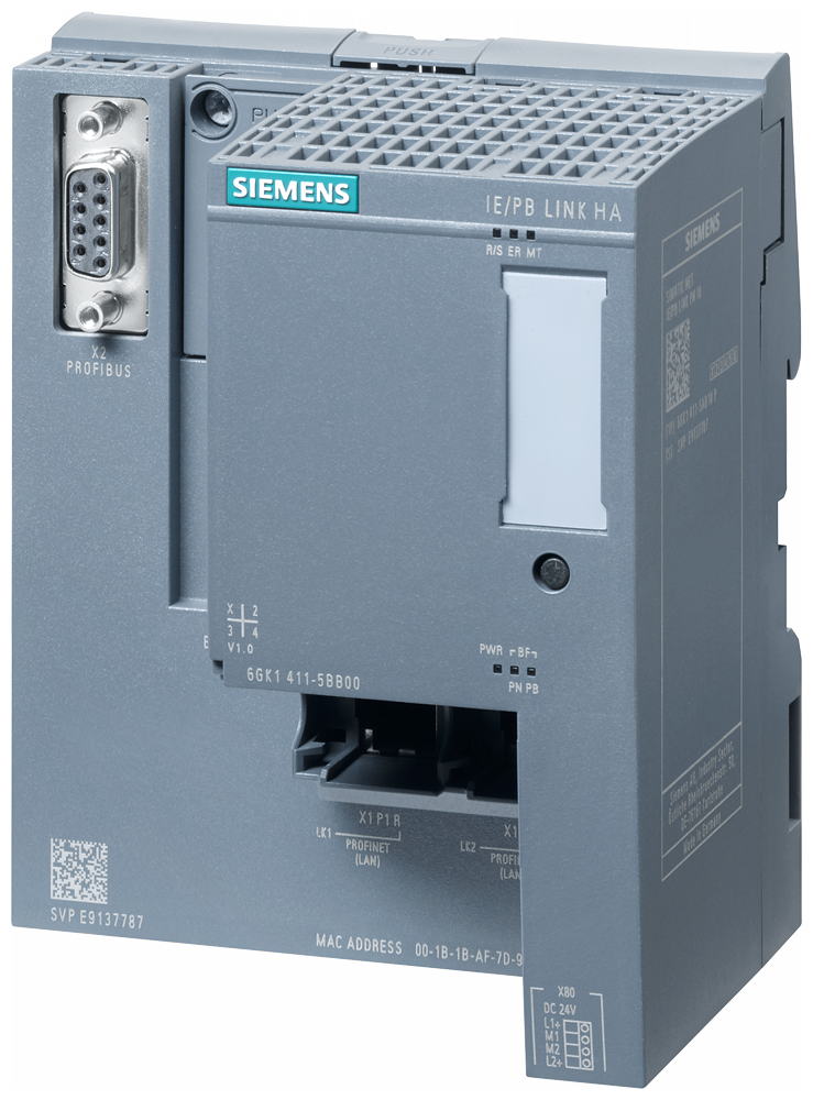 SIEMENS: IE/PB LINK HA gateway between Ind. Ethernet and