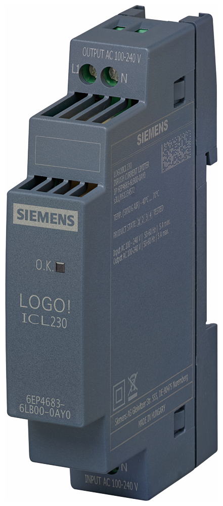 SIEMENS: LOGO! ICL230 Inrush current limiter Input: 100-240