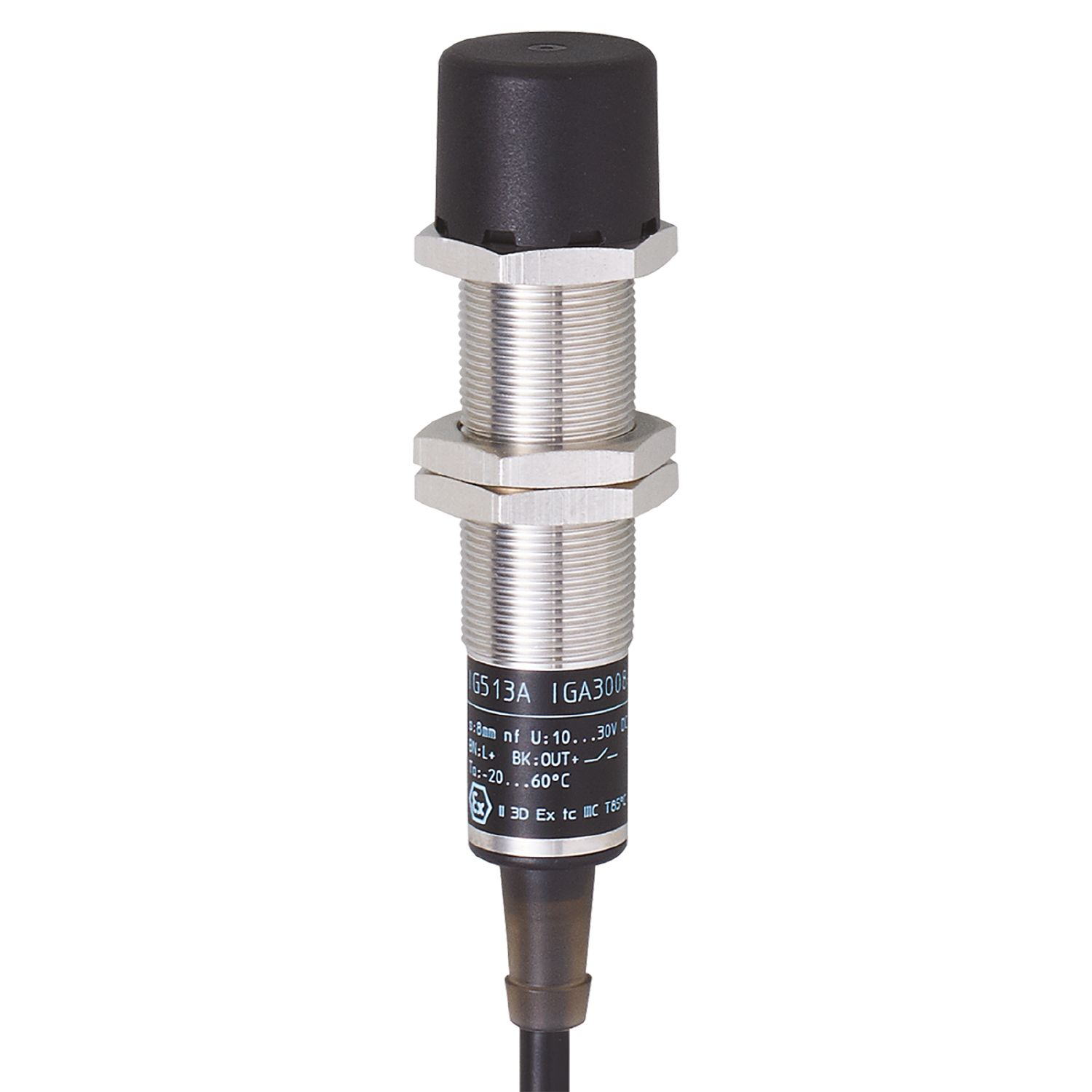 IFM: Inductive sensor, 8mm non-flush mountable, 25 Hz AC