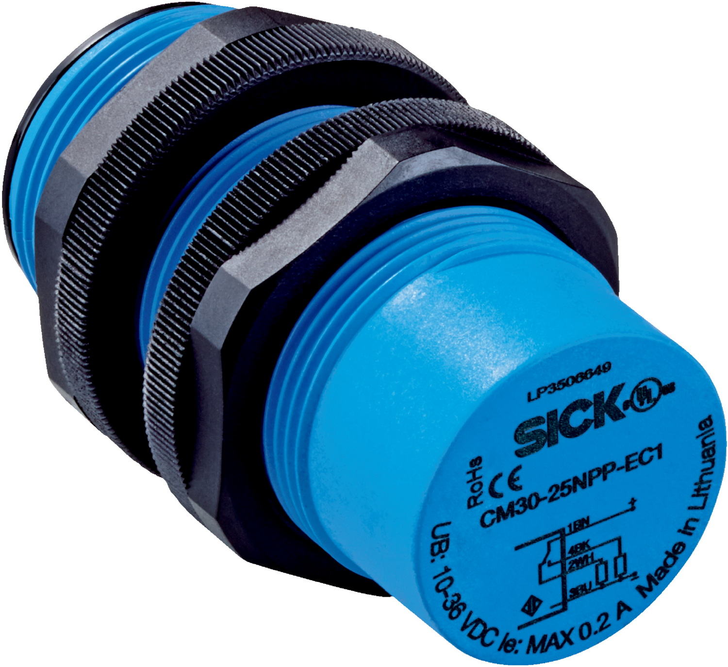 SICK: CM30-25NNP-EC1, Sensing range Sn: 16 ... 25 mm,